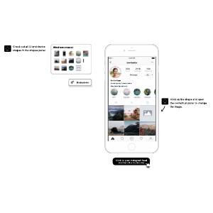 Instagram wireframe example