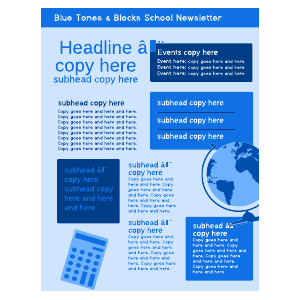 Blue newsletter