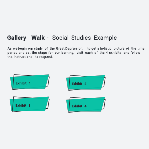 Gallery walk: Social studies example