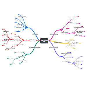 Sales business plan mind map example
