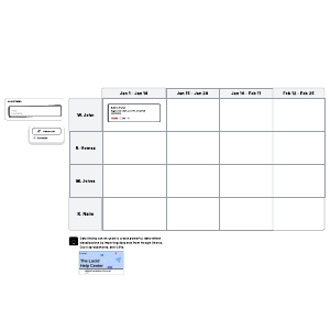 Sprint timeline example