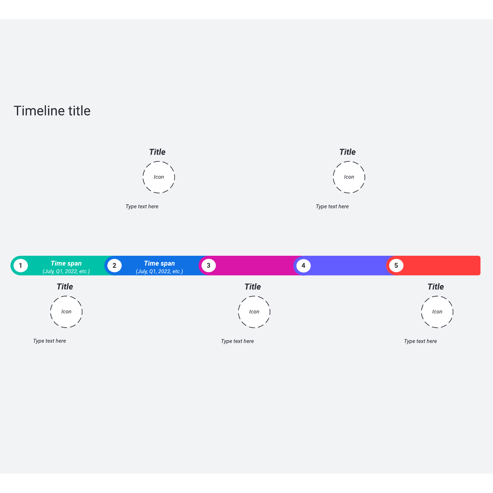 Interactive timeline