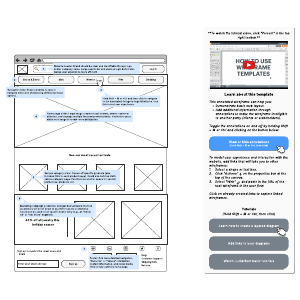 Annotated e-commerce home page wireframe