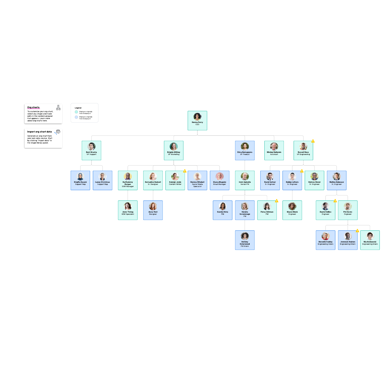 Org chart for mergers and acquisitions Org chart for mergers and acquisitions