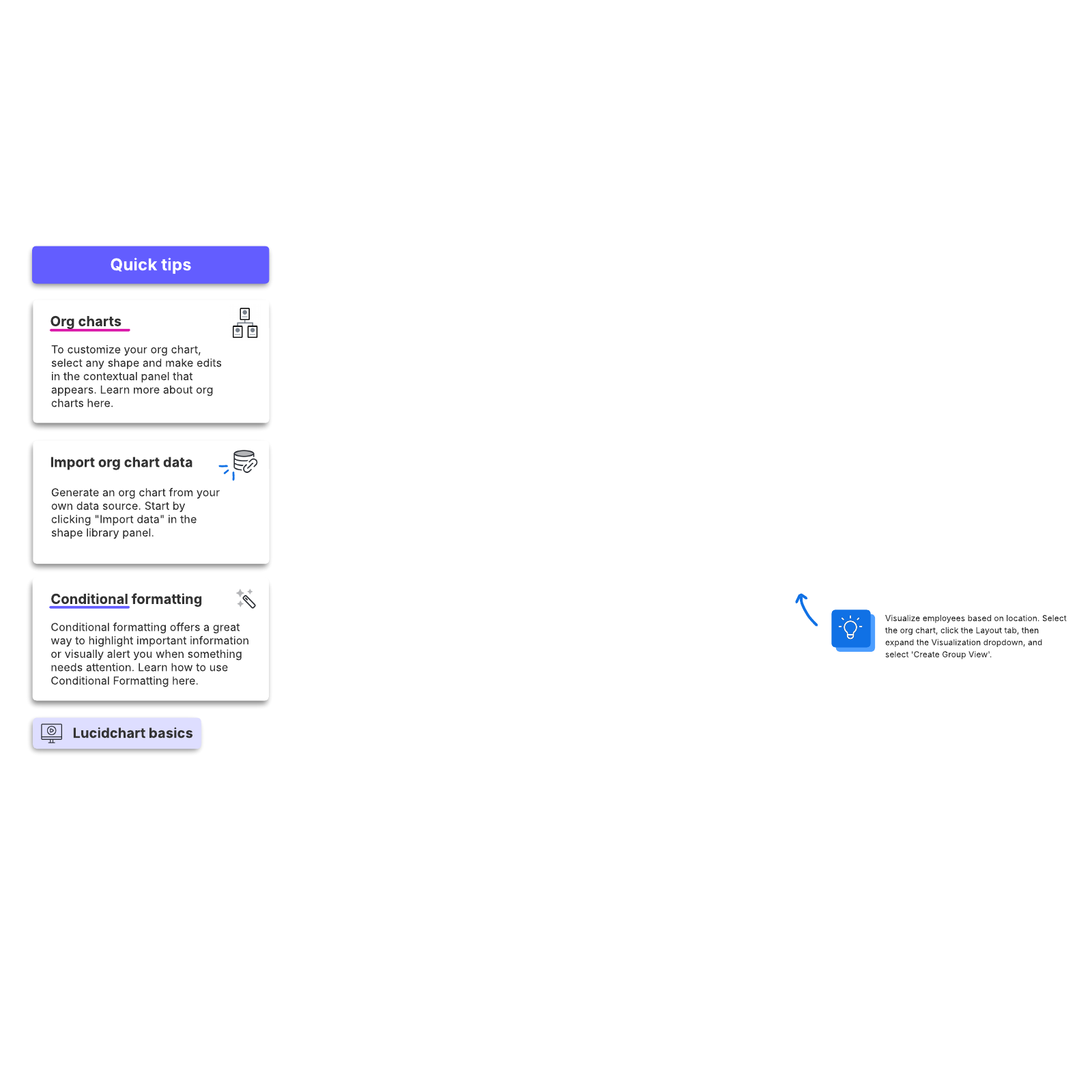 Location-based org chart