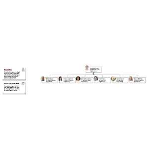 Flat org chart example | Lucidchart