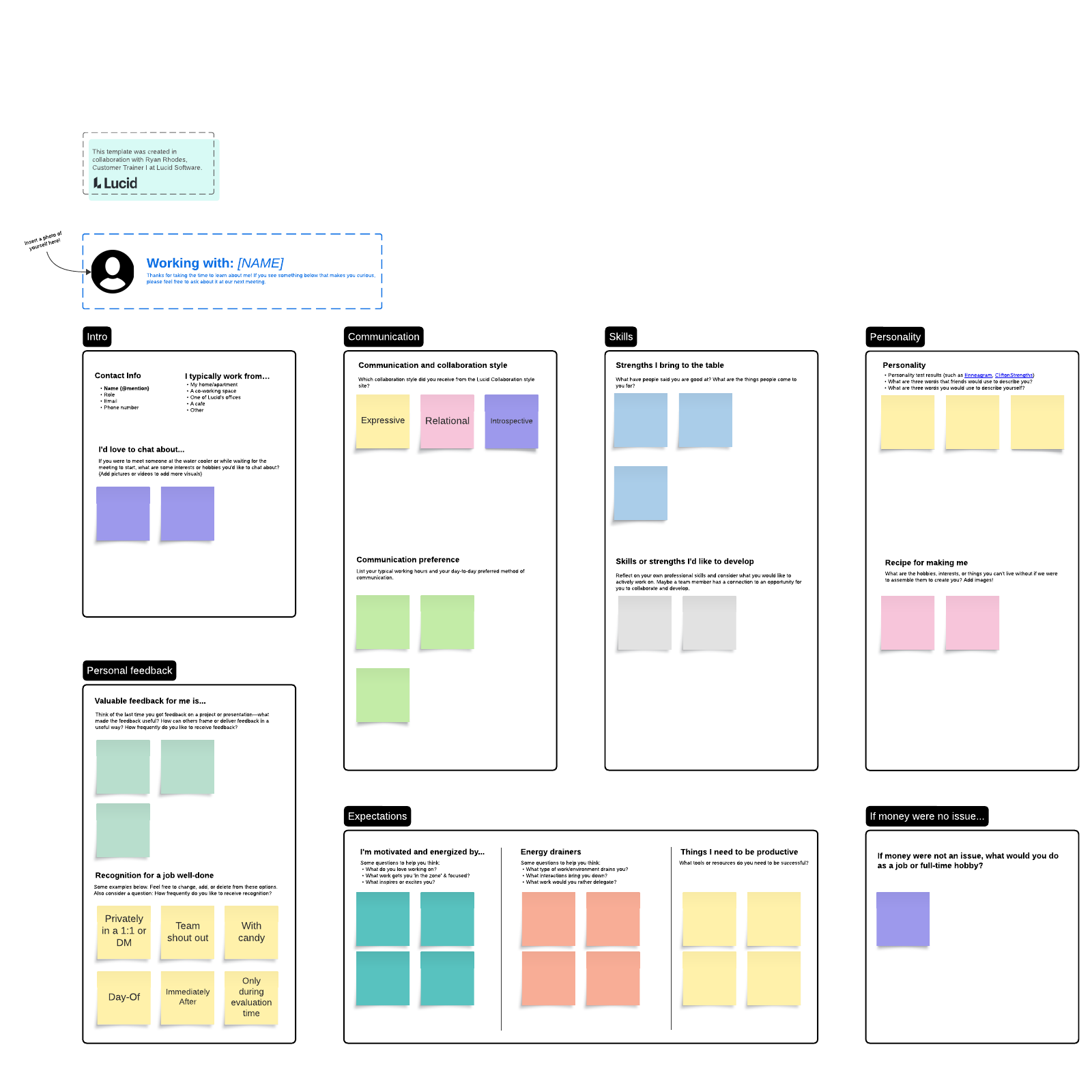 About Me Template | Lucidspark