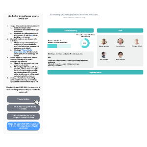 Exempel på handlingsplan med smarta behållare | Lucidchart