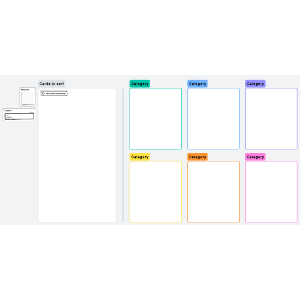 Card sorting template | Lucidspark