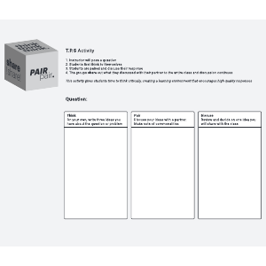 Think, pair and share (TPS)