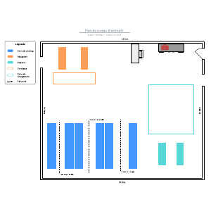 Exemple de plan d'entrepôt logistique | Lucidchart