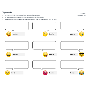 Emoji dialogue | Lucidedu