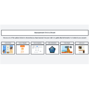 Assessment choice board