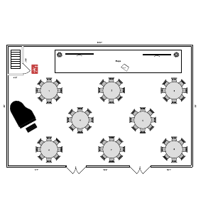 Event floor plan example | Lucidchart
