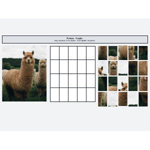 Llama picture puzzle