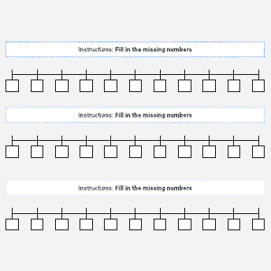 Number line template