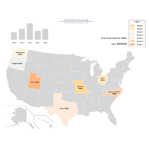 United States heat map