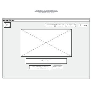 Wireframe de página de inicio | Lucidchart